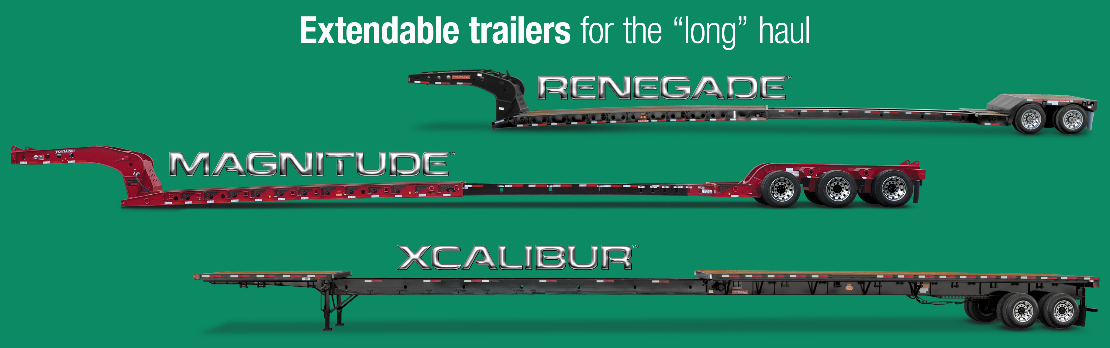 Flat Deck and Lowbed (Lowboy) Extendable Trailers; Xcaliber (Excaliber ...