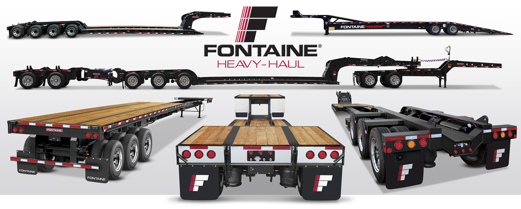 Fontaine Heavy-Haul Lowbed (Lowboy) Trailers. Heavy haul lowbed trailer ...