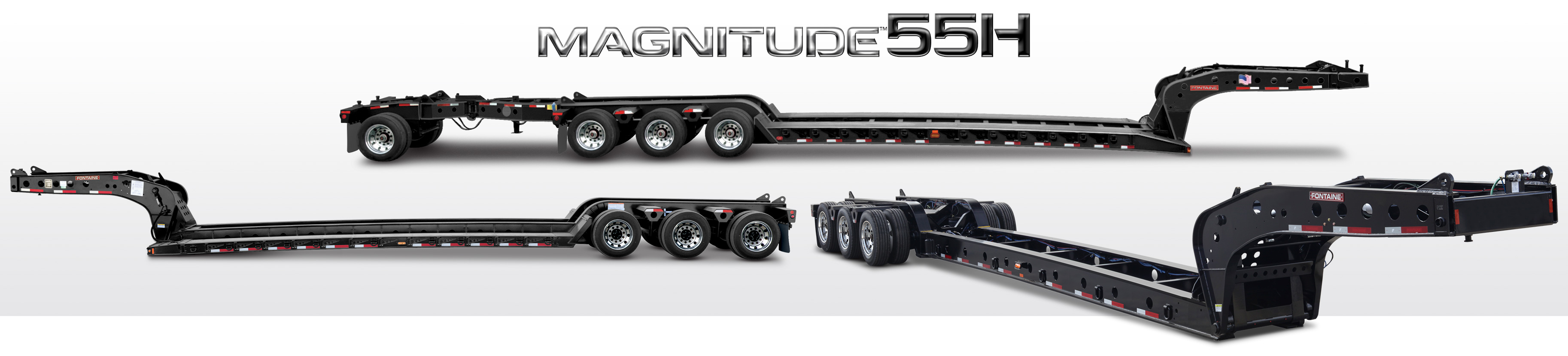 Fontaine Heavy-Haul Magnitude 55H Modular Flat Level Deck lowboy trailer